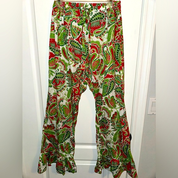 Mud Pie | Intimates & Sleepwear | Mud Pie Red And Green Bell Bottom ...